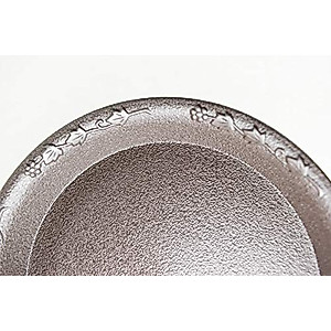 4 Round Plastic Humidity Tray for Bonsai Tree and Home Garden Plant 4.25"x 4.25"x 0.5" - Dark Brown