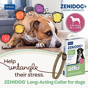 Dog Calming Collar with Pheromones - Zenidog Long-Acting Collar, Dog Calming Pheromone Collar, Long-Acting Pheromones for Dogs, Calming Collar, Dog Calming, Calming Collar for Dogs (Large Dogs)