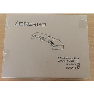 LORYERGO Dual Monitor Stand - [Upgraded] Monitor Stand w/ 2 Slots for Phone & Tablet, Dual Monitor Riser, Length and Angle Adjustable, Computer Stand for Monitor, Laptop, Tablet (Black)