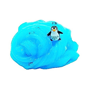 Blue Jelly Cube Slime, Soft Jelly Clay Slime Sugar Blitz for Girls Boys, Blue Contton Candy Slime kit Party Favors