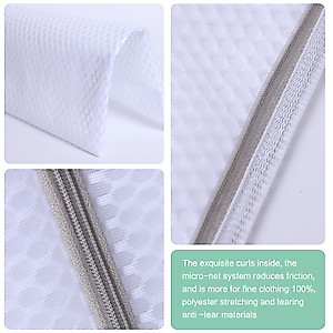 3-Pack Mesh Laundry Bags for Washing Machine - Ideal for Delicates, Lingerie, Bras, and Shoes - Resistant, Breathable, and Zippered Wash Bag for Travel and Home (12 x 16 Inches)