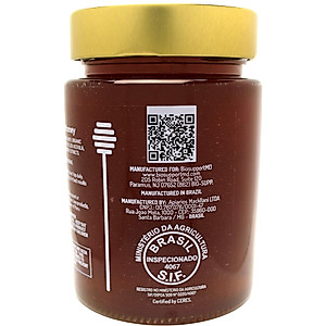 VITASUPPORTMD Superfood Organic Honey Fortified with Propolis - Aide with Immune Support, Energize Your Mind & Body with Bee Pollen, Vitamin C, Guarana, & Elderberry Bee Formula