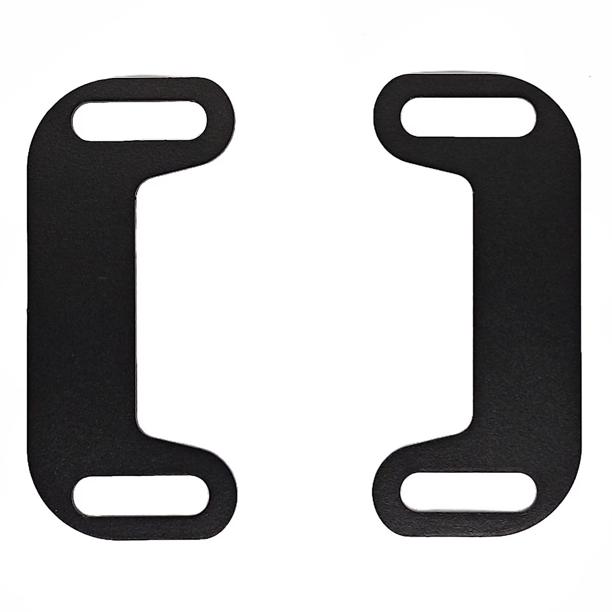 CWXEDN Touring Harley Stretched Bags Exhaust Adjustable Bracket Set ，2 Pieces Designed to Center your Exhaust with Stretched Bags and Fender Extension. (Black)