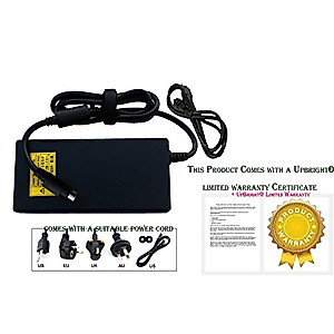 UpBright New Global 4-Pin 20V 6A 120W AC/DC Adapter Compatible with Alienware Area-51m EA11203 EA112 Power Supply Cord Cable PS Charger Mains PSU (with 4 Prong Connector)