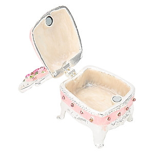 Ladieshow Jewelry Box, Necklace Earring Organizer Mini Openable Couch Jewelry Storager Sofa Shaped Case Dollhouse Jewelry Decorative Box Keepsake Gift Box (2.91 x 1.38 x 1.22inch)