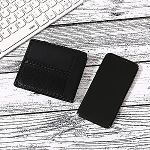 GOIACII Wallets for Men Genuine Leather RFID Blocking Bifold Wallet With ID Window and 16 Credit Card Pockets