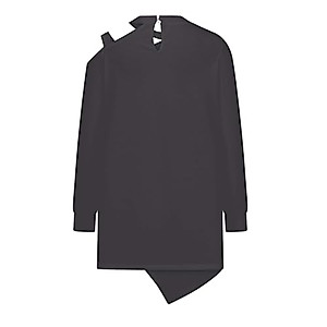 JJHAEVDY Christmas Fall Fashion Off Shoulder Sweatshirts for Women Color Block Outfits Classic Dressy Clothes Fashion Sweatshirt Quarter Zip Sweatshirt Shirts(2-Gray,XX-Large)