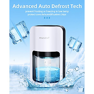 TABYIK Dehumidifiers for Home, 42oz Dehumidifier for Bathroom, Dehumidifiers for Room with Auto Shut Off, Auto Defrost Quiet Dehumidifiers for Bedroom Wardrobe Closet Trailer RV