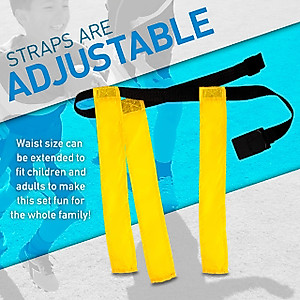 Franklin Sports Flag Football Set - 10 Player Flag Football Belts for Adult + Youth - Equipment Cones + Field Marker Included - 5 v 5 Set