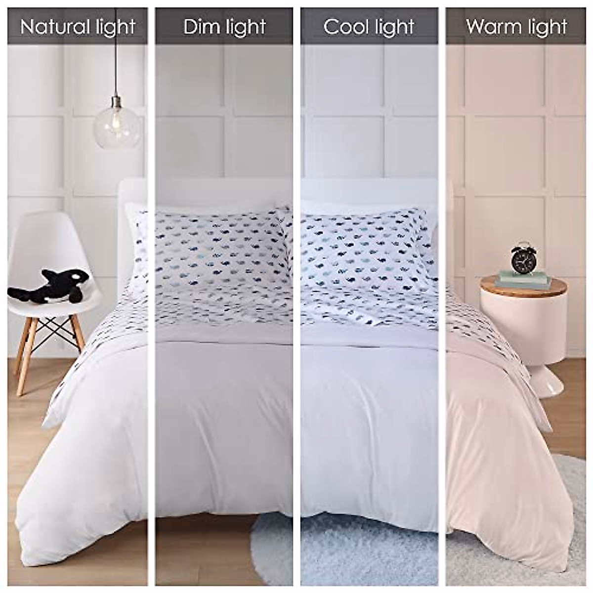 MI ZONE Printed Sheets, Twin, Blue