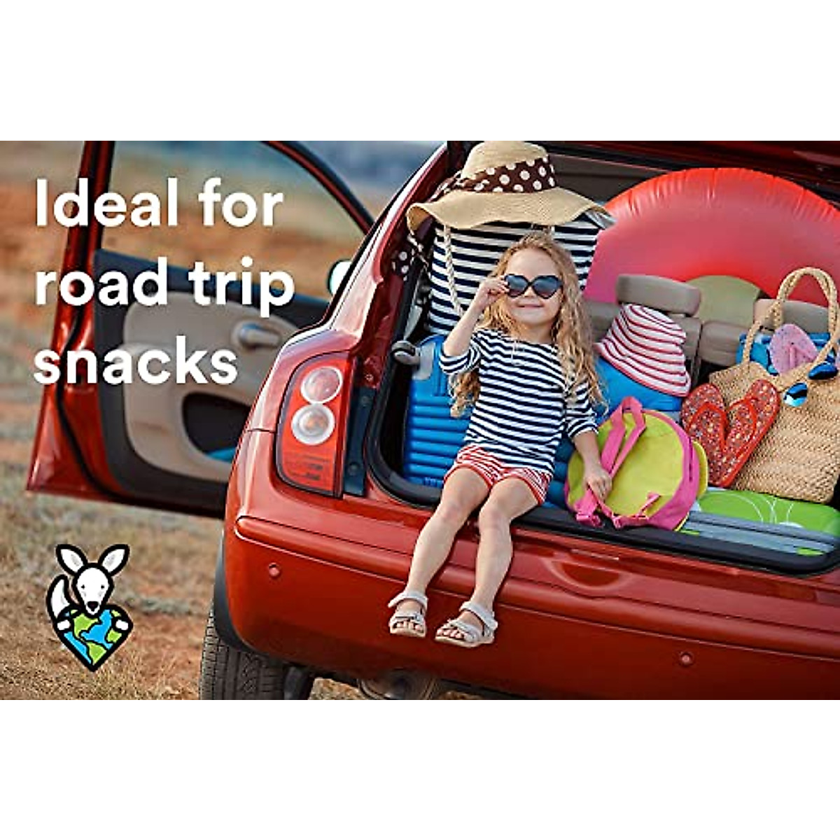 Wolla Reusable Snack Bags for Kids - 100% Cotton Reusable Sandwich Bags Dishwasher Safe - Snack Bag for Kids School - Reusable Sandwich Bags for Kids - BPA-Free Food-Safe Waterproof (Brick Building + Dinosaur)