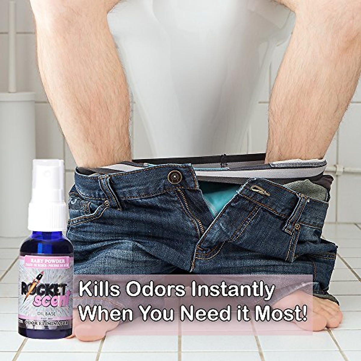 Rocket Scent - Oil Air Fresheners + Odor & Smoke Eliminator + Home, Car, Office, Bathroom Deodorizer + New Car, Mango, Fresh Linen, Powder Scent + Assorted 4 Pack