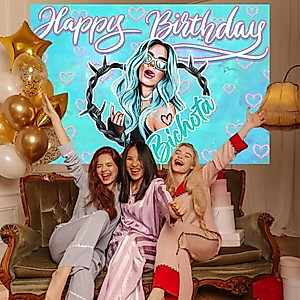 Karol G Party Decorations, 5x3ft Karol G Birthday Decorations Backdrop Bichota Party Decorations for Karol G Birthday Karol Birthday Supplies Party Karolg G Theme Party Photography Decorations