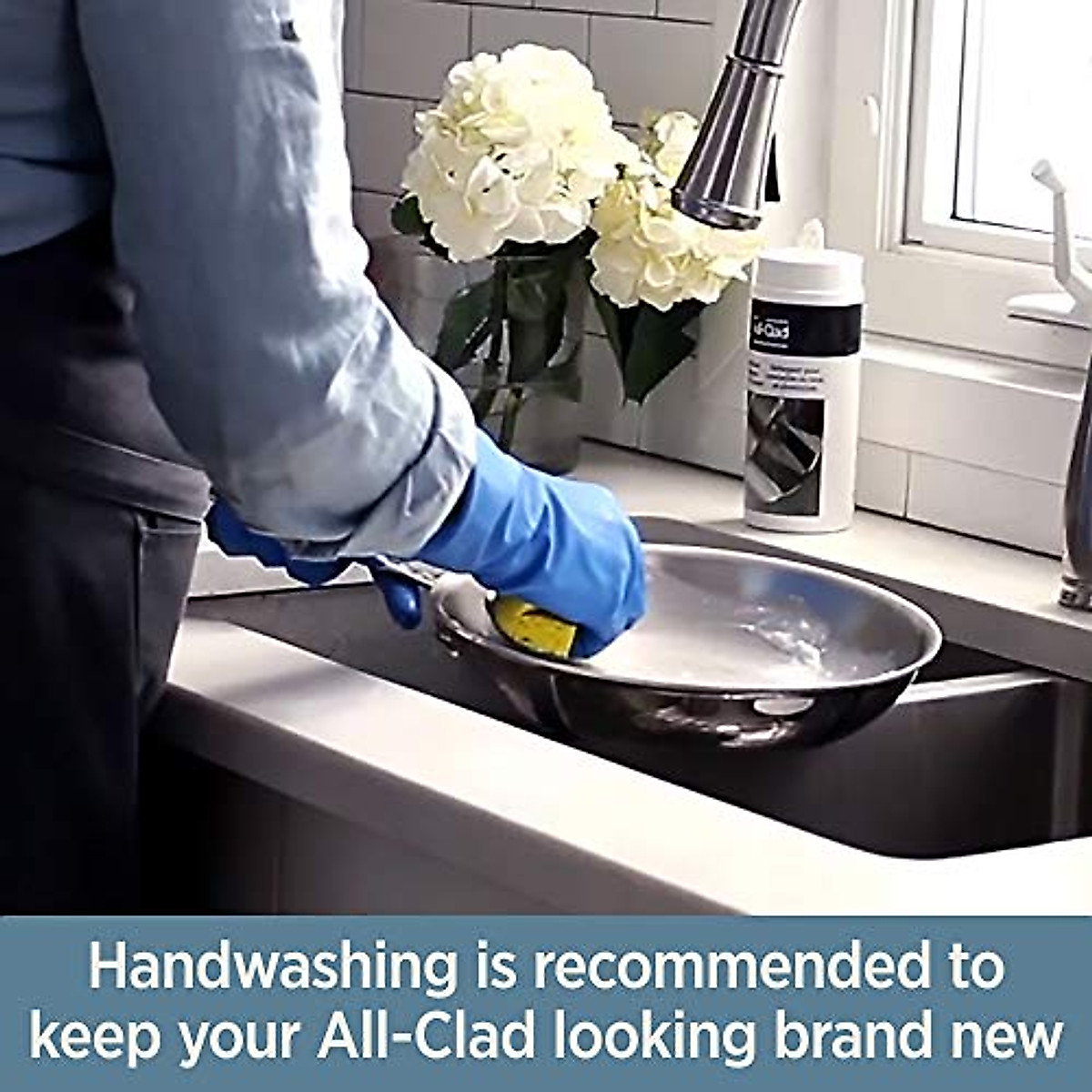 All-Clad D3 3-Ply Stainless Steel Dutch Oven 5.5 Quart Induction Oven Broil Safe 600F Pots and Pans, Cookware