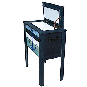 BACKYARD EXPRESSIONS PATIO · HOME · GARDEN 908343 Coastal Design Outdoor Patio Cooler, 45 Quart, Grey/Teal Anchor