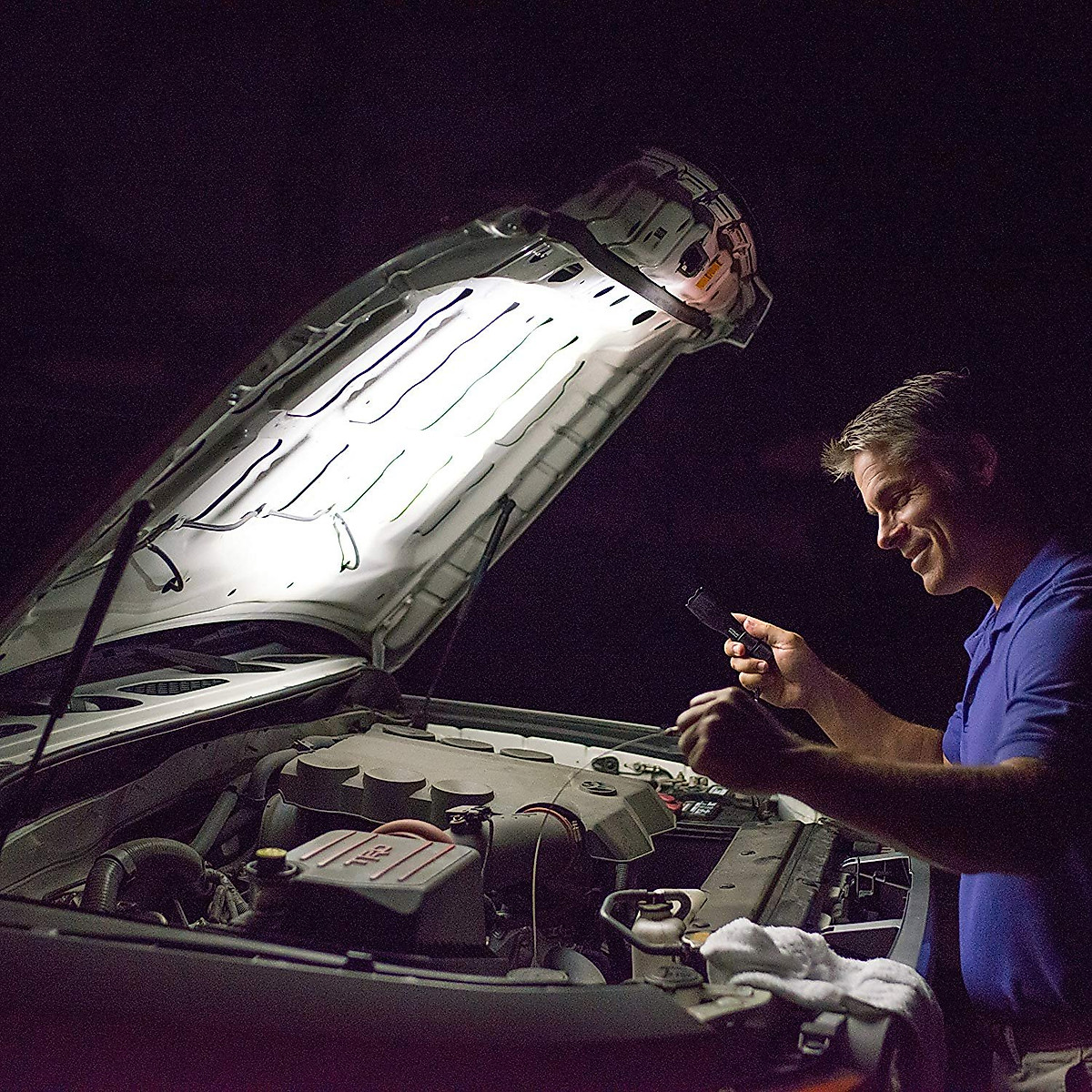 Atomic Beam LED Flashlight by BulbHead, 5 Beam Modes, Tactical Light Bright Flashlight (1 Pack)