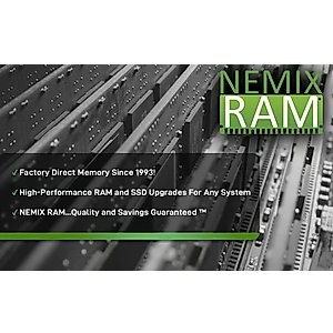 NEMIX RAM 128GB (4X32GB) DDR4 2666MHZ PC4-21300 2Rx4 1.2V CL19 288-PIN ECC RDIMM Registered Server Memory KIT