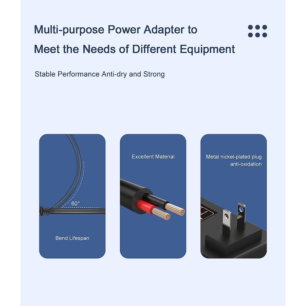 9V 2A Power Supply AC 100-240V to DC 9Volt 500mA 1500mA 2Amp 18Watt, 5.5x2.5mm Plug Wall Adapter for Arduino Elliptical Machine LEDs Router Speaker Camera CCTV etc.(Regulated Switching Power Charger)