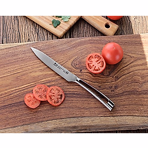 Cangshan N1 Series 59809 German Steel Forged Serrated Utility Knife, 5-Inch