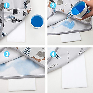 2 Packs Waterproof Diaper Skirt for Potty Training Baby Comfy Cloth Diaper Short for Boys and Girls Night Time