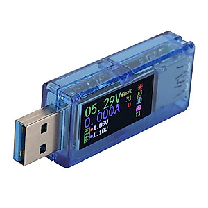 RuiDeng AT34 USB 3.0 Color, usb tester usb meter fnb38 LCD Tester,Voltmeter Ammeter Multimeter Charger USB Tester