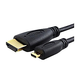 Synergy Digital HDMI Cable Compatible With Nikon COOLPIX B500 Digital Camera AV / HDMI Cable 5 Foot High Definition Micro HDMI (Type D) To HDMI (Type A) Cable