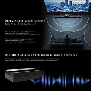 ChangHong B8U Laser 3D TV Projector | Native 4K Ultra HD | 0.21 Ultra Short Throw | RGB+ 2300 ANSI Lumens | Dolby Audio DTS HD Speaker | MT9629 2GB+32GB | Android TV 11.0 OS