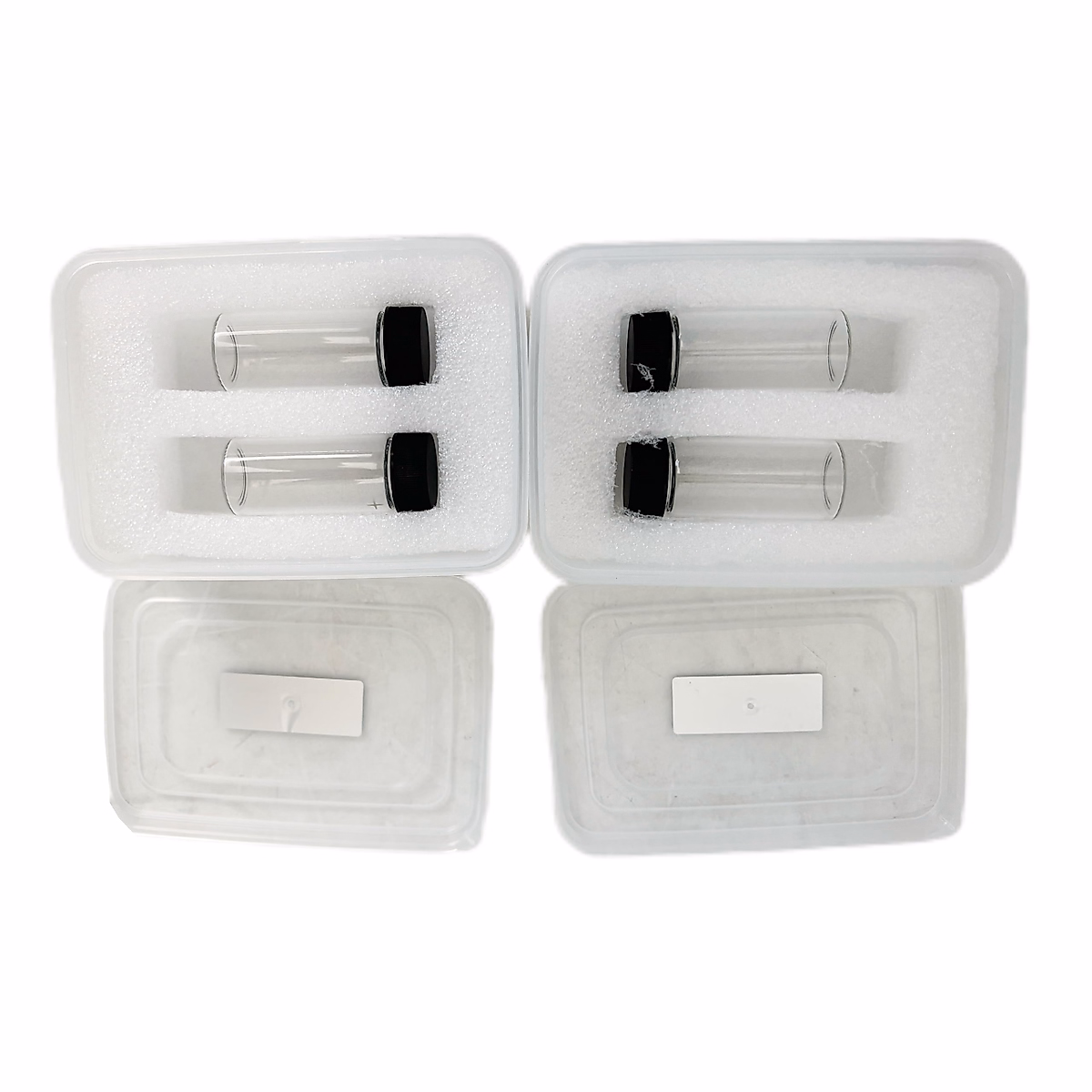 HFBTE Turbidity Meter Sample Bottles 4 Sample Bottles (Two Sets) Turbidimeter Bottles Turbidimeter Solution Bottles Turbidity Sample Test Tubes for SGZ Series