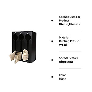 UCUDI Plastic Utensil Dispenser Cutlery Organizer Plastic Silverware Holder Caddy for Restaurant, Party, Picnics, Office