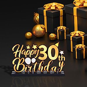 3 Pieces Happy 50th Birthday Party Table Decorations-Born in 1974, Cheer To 50 Years Table Centerpiece Sign Wooden Birthday Presents Congrats for Birthday Party Dinner Table Topper Favors