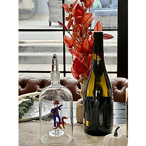 Wine & Whiskey Decanter, Hunters Gifts, Hunter with Dog - 750ml Decanter Bourbon Scotch Unique Gift for Him - Gamebirds Game - Hunter's Cowboy Decanter, Western Style Decanter, Gift Glassware