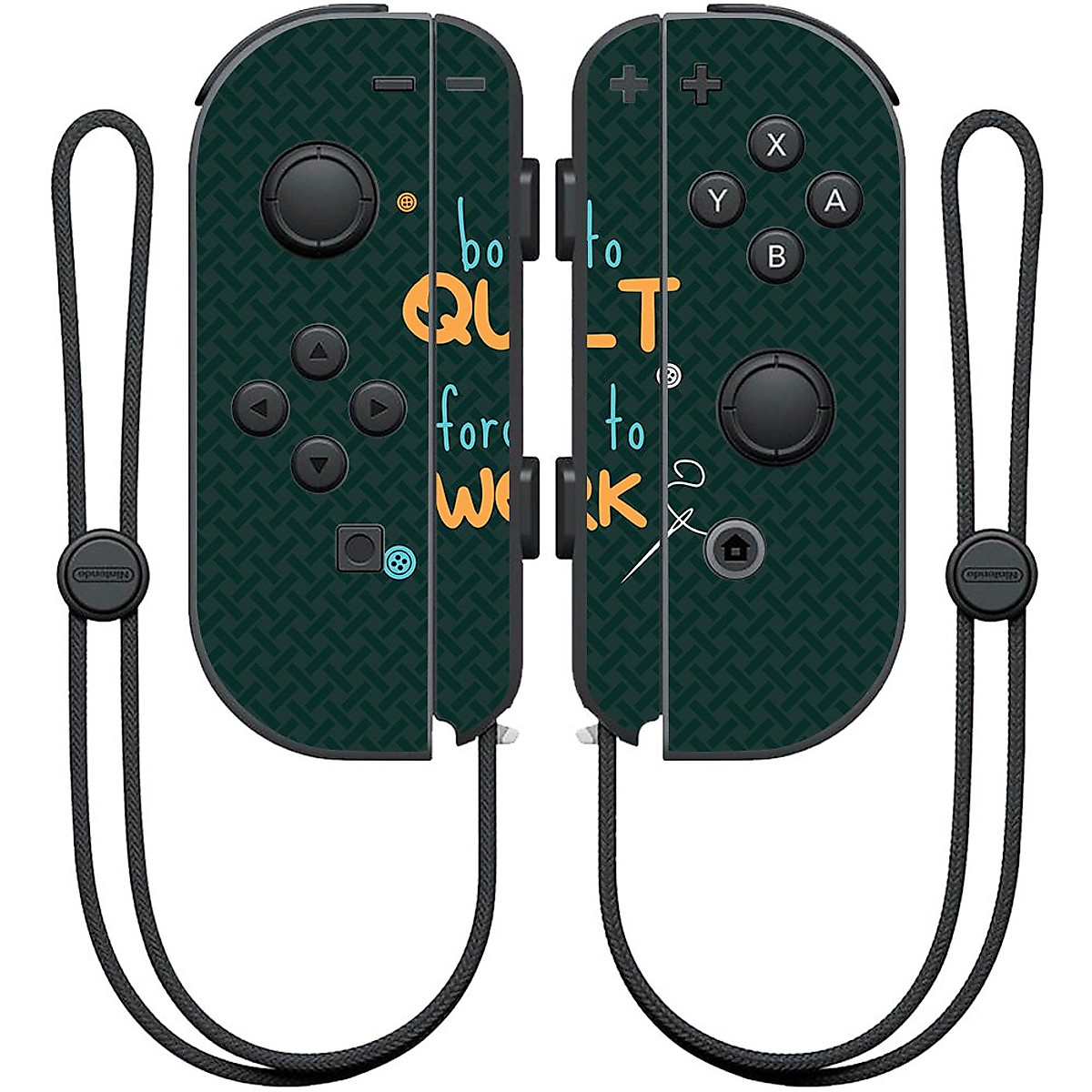 MightySkins Skin Compatible with Nintendo Joy-Con Controller – Born to Quilt | Protective, Durable, and Unique Vinyl Decal wrap Cover | Easy to Apply, Remove, and Change Styles | Made in The USA