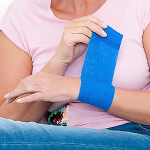 DE Rainbow Pack of Athletic Tape for Sports,Wrist,Ankle Self Adherent Cohesive Wrap Bandages 2 Inches X 5 Yards, First Aid Tape, Elastic Self Adhesive Tape (12PCS)