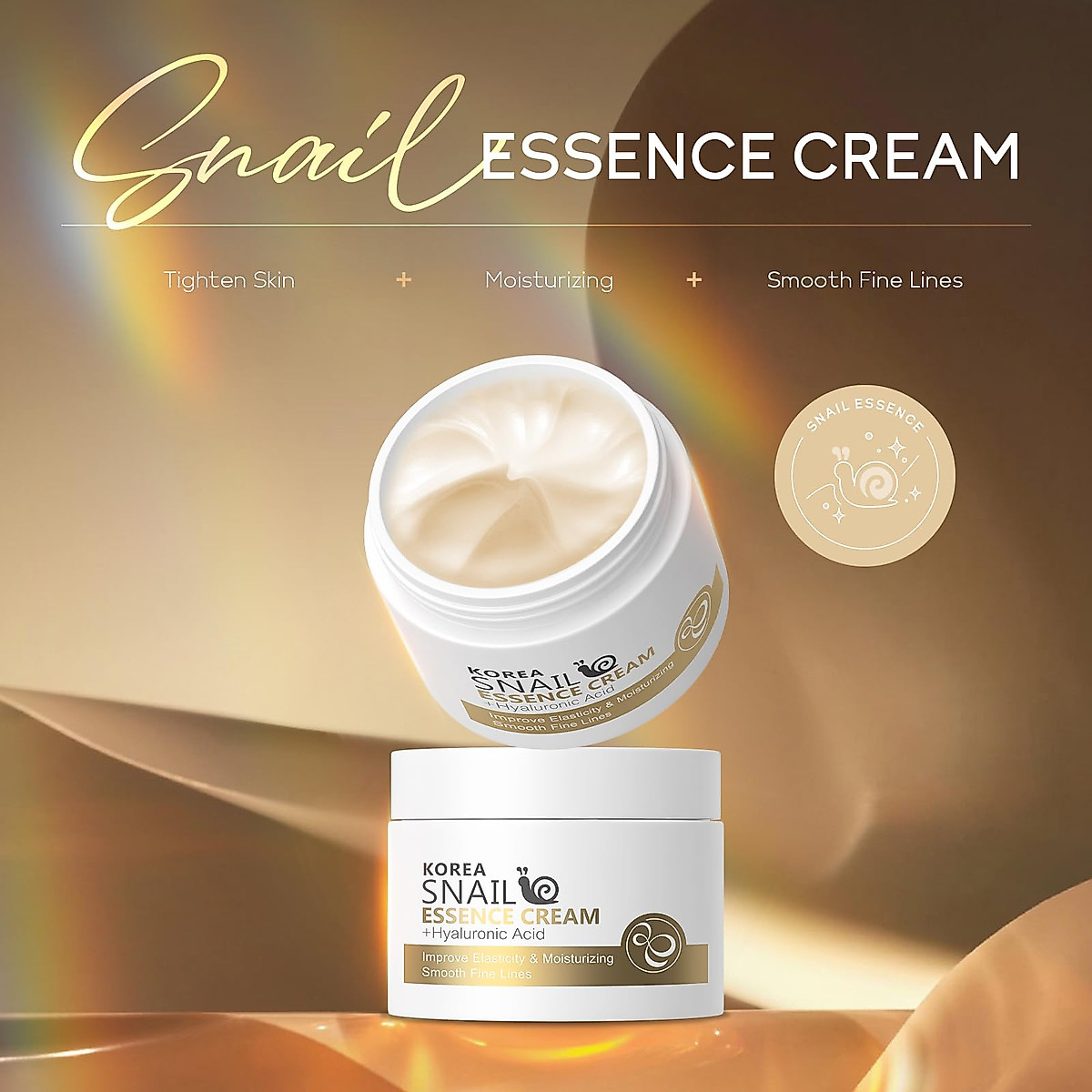 LAIKOU Snail Essence Face Cream Moisturizing Acne Scar Removal Cream Improve Skin Nourishing Collagen Essence Cream for Improve Damaged Skin