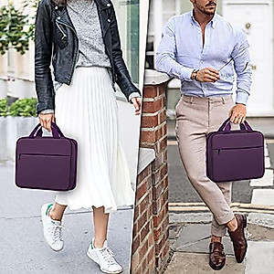 FINPAC Large Bible Cover, Carrying Book Case Church Bag Bible Protective with Handle and Zippered Pocket, Perfect Gift for Men Women Father Kids (Maroon)