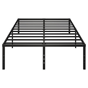 Wzialo Full Bed Frame - 14 Inch Sturdy Metal Platform Bed Frame, Under-Bed Storage Space, Heavy Duty Full Size Bed Frame, Noise-Free, Non-Slip, No Box Spring Needed