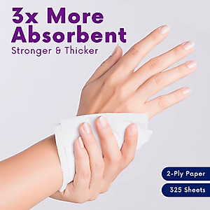 Ultra ComfortCare Toilet Paper - 1 Pack of 4 Rolls, 325 2-Ply Sheets Per Roll - 4 Family Mega Rolls = 18 Regular Rolls with Cushiony CleaningRipples Super Soft and Strong Toilet Tissue