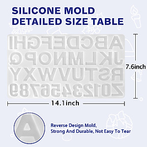 Resin Alphabet Mold Starter Kit 169 Pcs Letter Silicone Keychain Molds Reversed Backward Number Molds with Epoxy Resin Mold Pigments Tools for Epoxy Resin Beginners Adults Kids Jewelry Earring Pendant