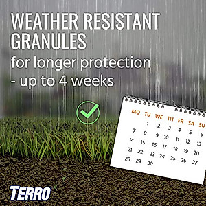 TERRO T2600 Perimeter Ant Bait Plus - Outdoor Ant Bait and Killer - Attracts and Kills Ants, Carpenter Ants, Roaches, Crickets, Earwigs, Silverfish, Slugs and Snails - 2Lbs