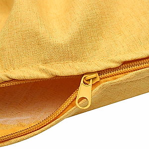 Large Bean Bag Chair Sofa Cover (No Filler) Comfortable Outdoor Lazy Seat Bag Couch Cover without Filler for Adults Kids Soft Tatami Chairs Covers for Home Garden Living Room (yellow, 3.3 x 3.9 ft)