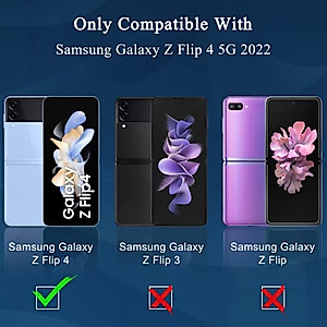 [2 Sets 6 Pack] WYQLTD for Samsung Galaxy Z Flip 4 Screen Protector,Internal Flexible EPU Screen Protector and Tempered Glass Camera Lens Protector, Scratch Resistant, High Definition Bubble Free