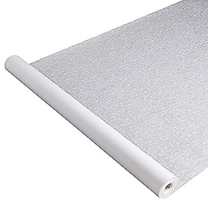 Leaf Print White Aisle Runner for Wedding Ceremony, Reception, Indoor and Outdoor Banquets (3 x 50 ft)