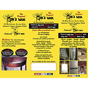 The Original Bee's Wax Old World Formula Furniture Polish - 6 Pack
