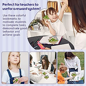 4 Packs Personalized Hand Embroidered Bookmark for Book Lovers, Unique Letters & Cute Flower Embroidery Corner Bookmark Book Marker Clip Meaningful Gift for Reader Friend Student