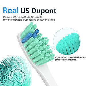 Senyum Replacement Toothbrush Heads Compatible with Philips sonicare E-Series, Replacement Brush Heads Come with Caps, 6 Pack