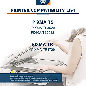 Ankink 275XL 276XL Remanufactured Ink Cartridge Replacement for Canon PG-275 CL-276 275XL 276XL Compatible with Canon PIXMA TS3520 TS3522 TS3500 TR4720 TR4700 Printers(1 Black, 1 Color, 2 Pack)