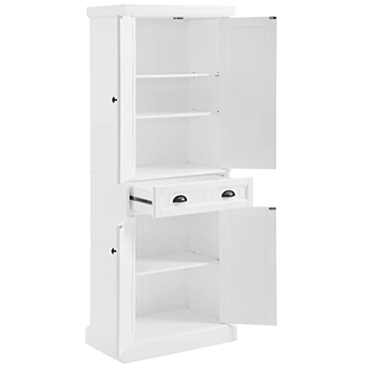 Crosley Furniture Shoreline Storage Pantry, White
