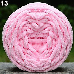 Chunky Yarn, Super Soft Acrylic Bulky Thick Washable Yarn for Arm Knitting DIY Handmade Blankets Scarf Sweater White 100g