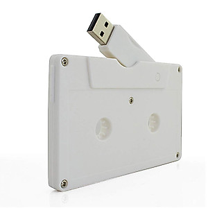 32GB USB 2.0 Flash Drive White Cassette Tape Shape Memory Stick Flash Drive Pendrive Thumb Drive Jump Drive U Disk