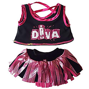 Diva Girl Outfit Teddy Bear Clothes Fit 14" - 18" Build-a-bear and Make Your Own Stuffed Animals